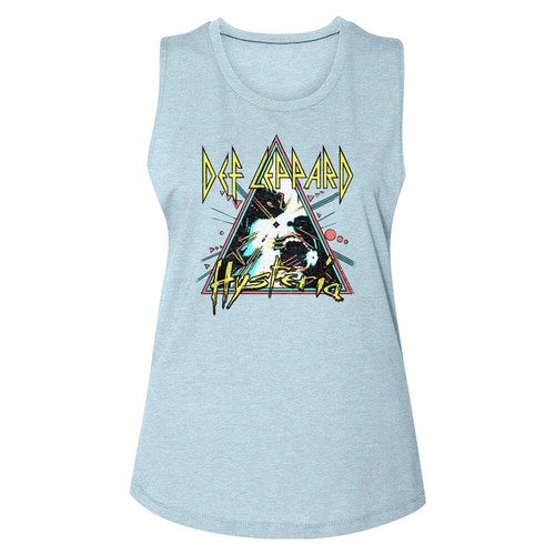 DEF LEPPARD Womens Tank Top Hysteria Triangle Metal Rock N Roll Music ...