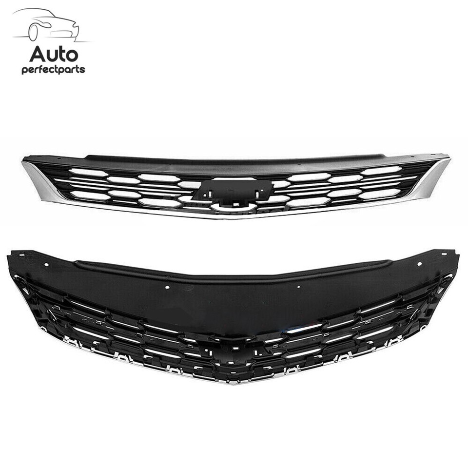 For 2016 2017 2018 Chevy Cruze Front Bumper Cover & Front Upper and ...