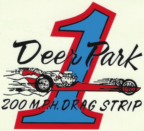 DEER PARK 200 MPH DRAG STRIP Racing DECAL 1950-70s N.of Spokane WA ...