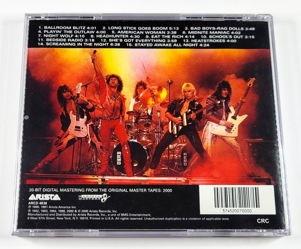 KROKUS - The Definitive Collection (CD/2000 Arista ARCD 4638/CRC) 15 ...