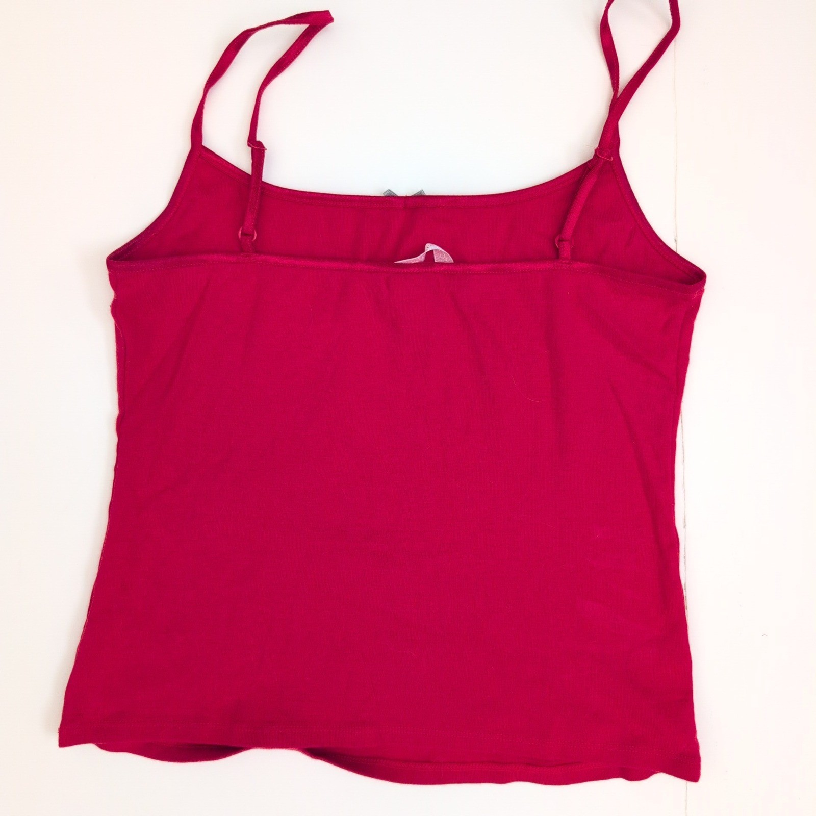 VTG Y2K Victoria's Secret Red Cotton Cami Top Bow Size M Mini Babydoll ...