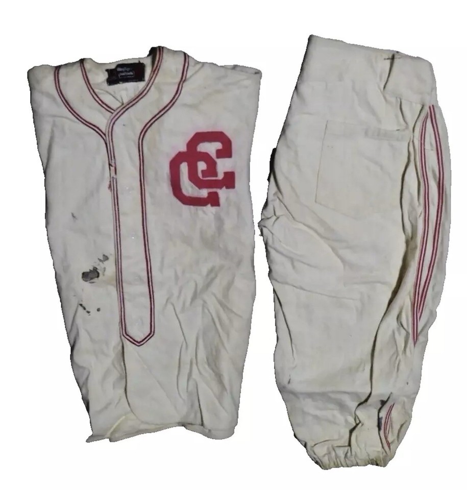 Rare Vintage 1940s MacGregor Goldsmith Wool Baseball Uniform Gillett ...