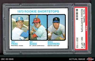 1973 Topps #607 Ray Busse Rookie Shortstops PSA 8 - NM/MT | eBay