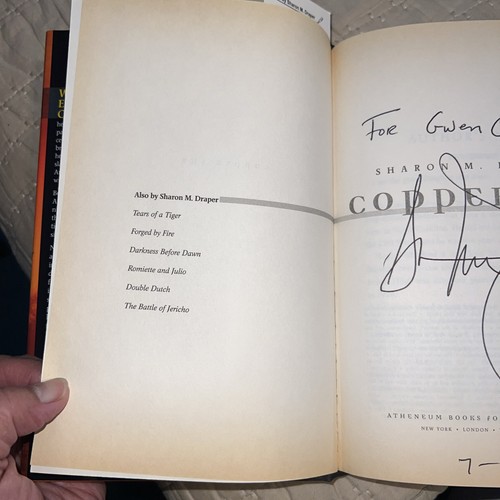 Signed-Copper Sun by Draper, Sharon M.- Hardcover | eBay