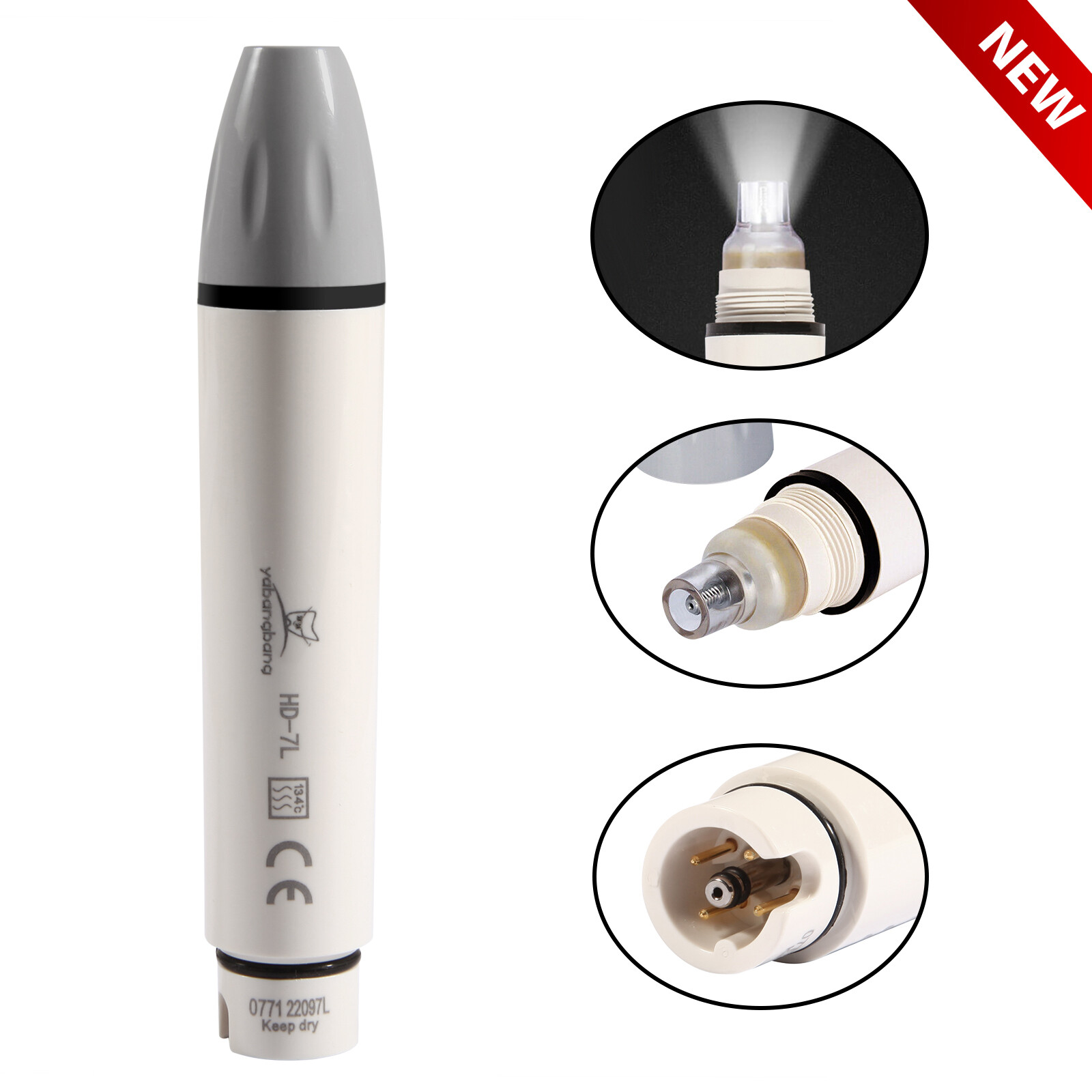 Dental Ultrasonic Piezo Scaler Handpiece Tube Fit EMS WOODPECKER DTE ...