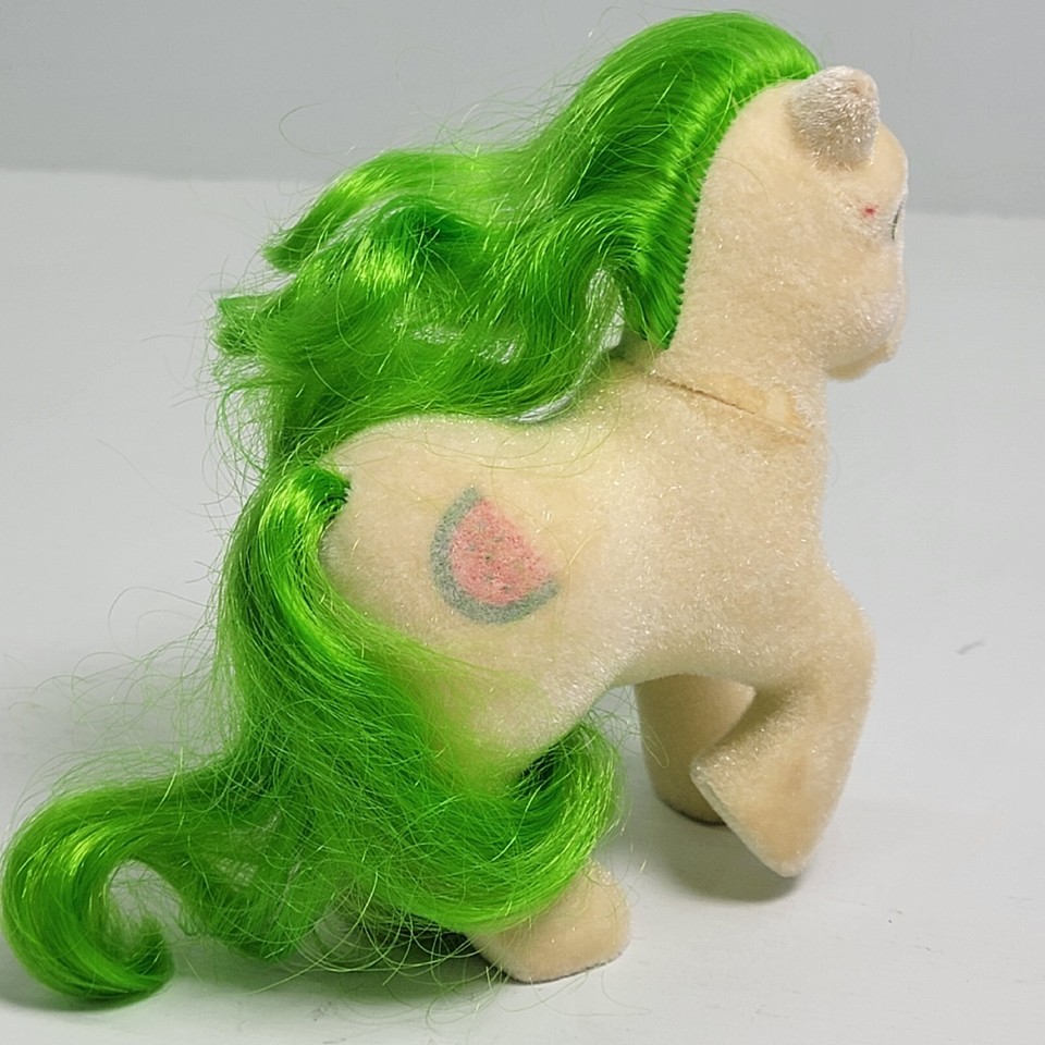 🦄 Vintage My Little Pony G1 So Soft Scrumptious 1980s Fuzzy Watermelon ...