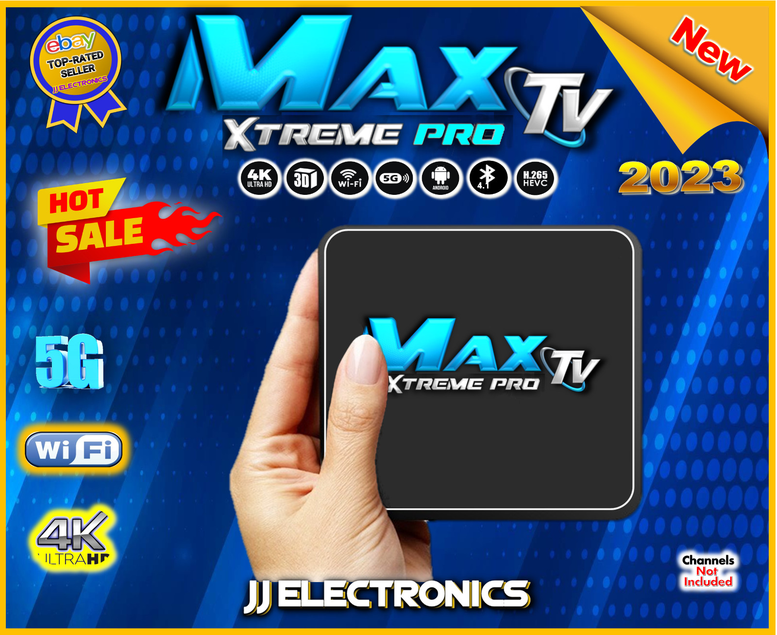 The NEWEST MaxTV Xtreme PRO 5G 2023 4K More Powerful QUADCORE 64BIT ...