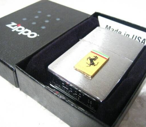 New Zippo Lighter FERRARI Automobile Emblem with Case | eBay