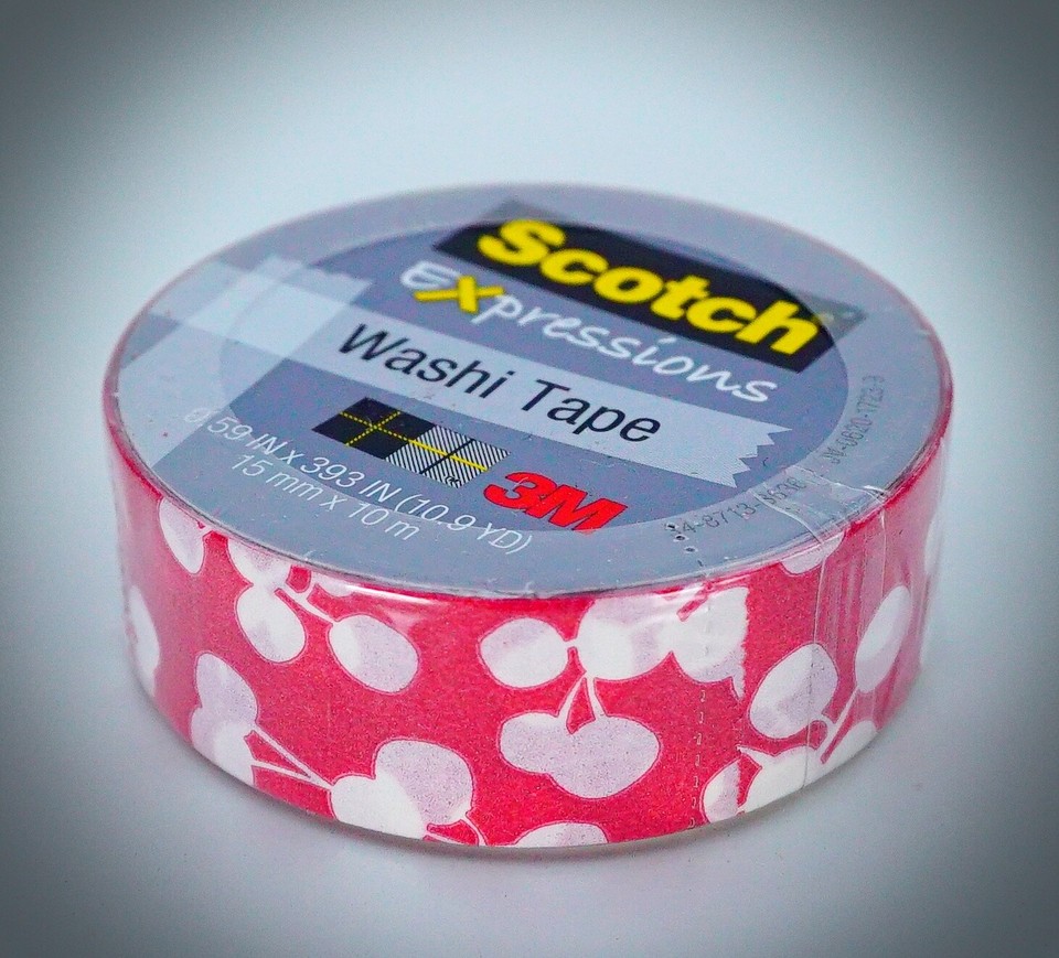 3M Scotch Washi Tape Cherry Crafting Paper Sticker Packaging ...