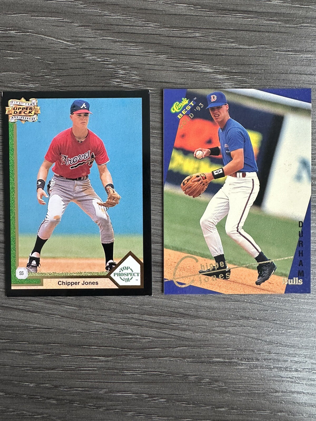 Chipper Jones Rookie Card Pair | eBay