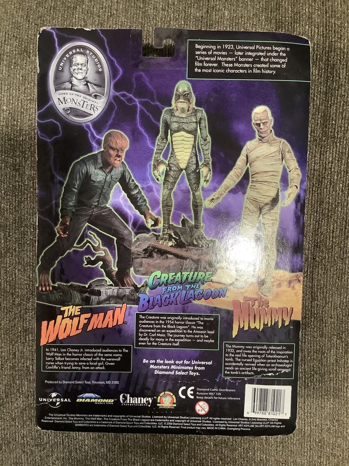 Universal Monsters THE WOLFMAN Figure Set Diamond Select 2009 Exclusive ...