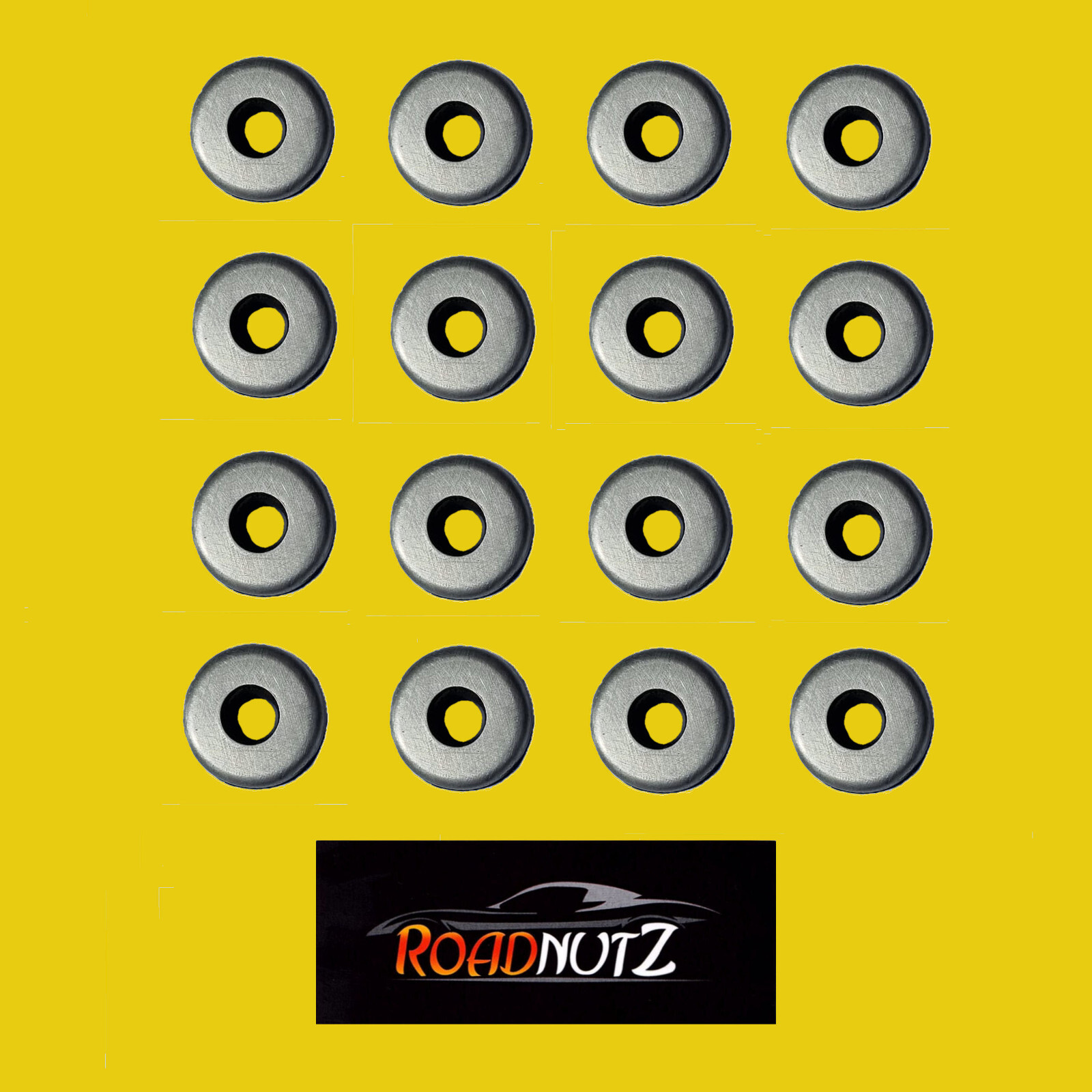 RoadNutz Stainless Rocker Cover Rubber Washers x16for Mitsubishi Pajero ...