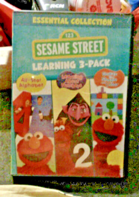 Sesame Street Learning 3-Pack DVD ALL STAR ALPHABET,LEARNING ABOUT ...