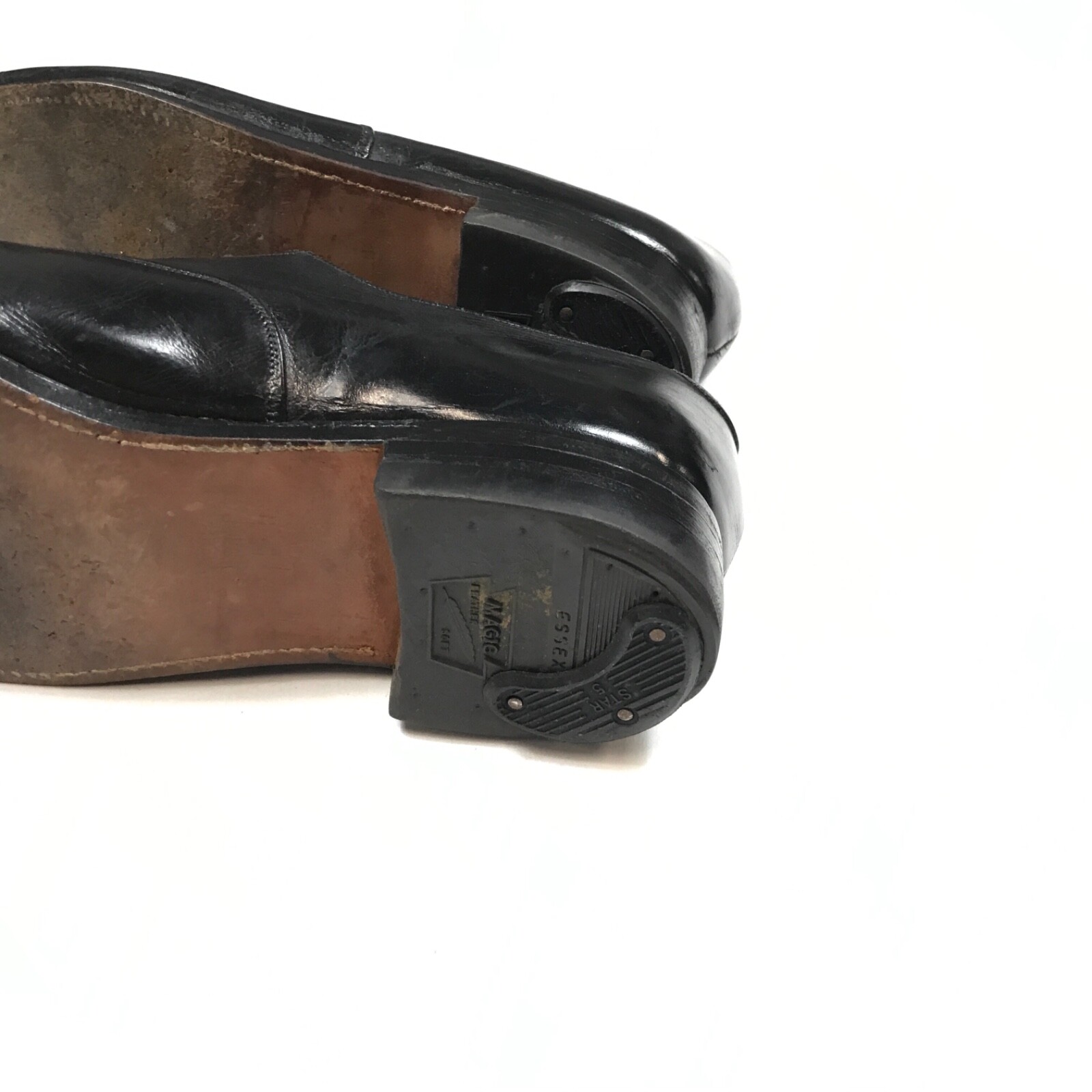 Royal Tweed Cheaney Black Leather Cap Toe Shoes Men’s… - Gem