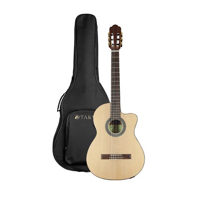39 Inch Electric cutaway Classical Guitar Full Size Acoustic Guitar ...