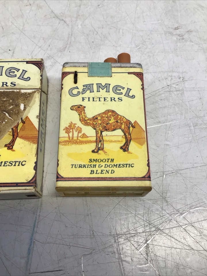 Camel Cigarette Pack Lighter Lot Of 2 Rare VTG Tobacco Advertising ...