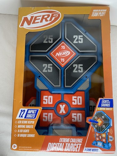 NERF Extreme Challenge Digital Target Impact Targets, LCD, Lights and Sounds New | eBay