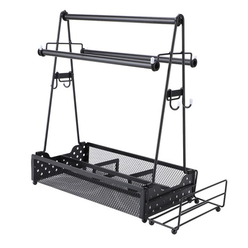 Bbq Condiment Holder With Paper Towel And Napkin Holder Metal Mesh ...