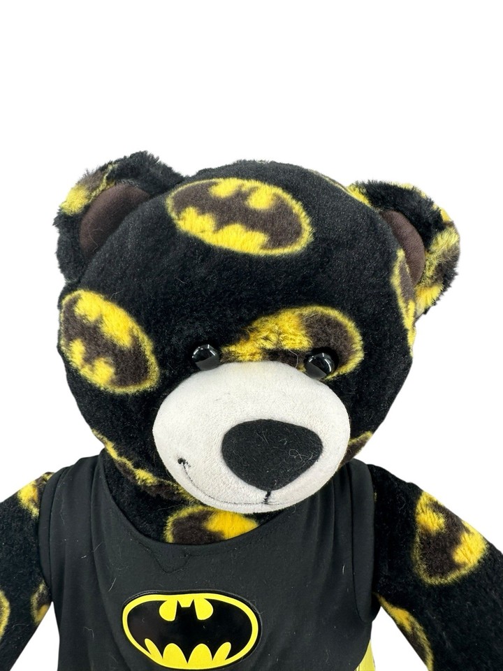 Build a Bear BATMAN Logo Print Stuffed Plush 17” DC Comics Outfit ...