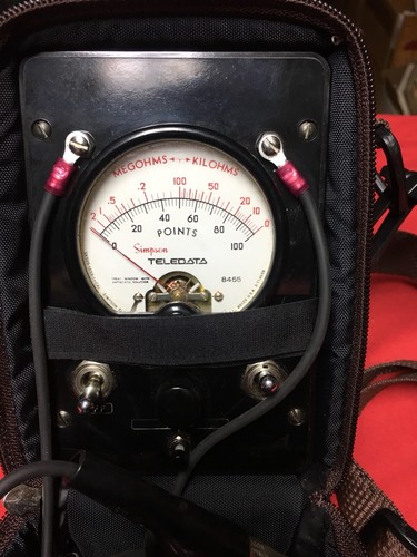 SIMPSON TELEDATA BATTERY TESTER MEGOHMS/KILOHMS | eBay