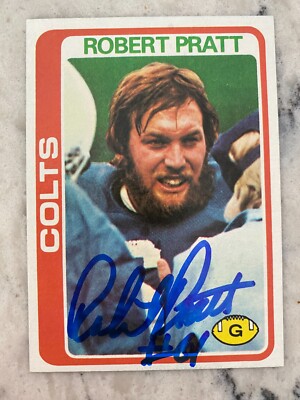 Robert Pratt signed BALTIMORE COLTS card 1978 Topps | eBay