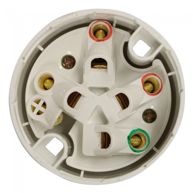 10AMP - Single Plug Base 4 PIN Socket Outlet - White X 10 | eBay