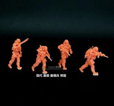 1/72 Modern Middle East"Armed mercenaries fierce bandits"4 man group(3D ...