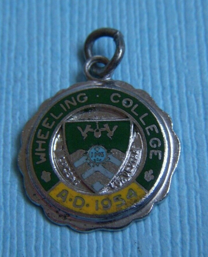 Vintage enamel Wheeling College West Virginia sterlin… - Gem