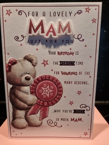 MAM BIRTHDAY CARD HIGH QUALITY NICE VERSE INSERT CUTE 8 PAGE | eBay