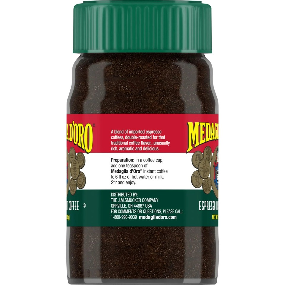 Medaglia D'Oro Espresso Style Instant Coffee, 2 Ounces (Pack of 12) | eBay