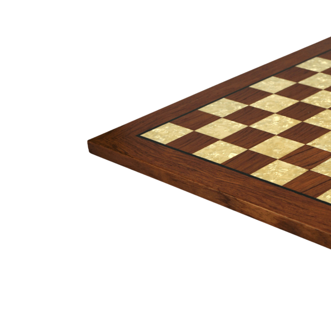 Rosewood Chess Set 20 Inch With Helena Mother of Pearl Flat Chess Board ...