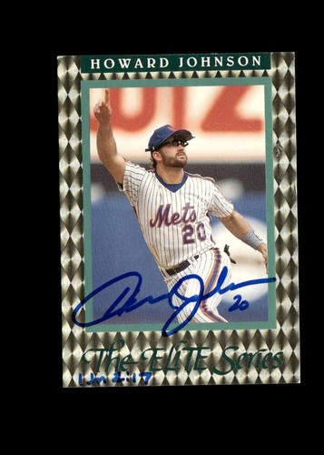 Howard Johnson 1992 Donruss Elite Mets authentic autographed card | eBay
