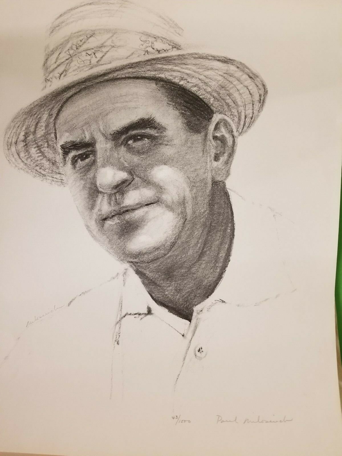 Paul Milosevich "Legends of Golf" prints signed numbered unframed VG ...