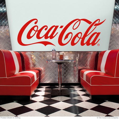 Coca-Cola Script Logo Cut Out Decal 1910s Style Officially Licensed by ...