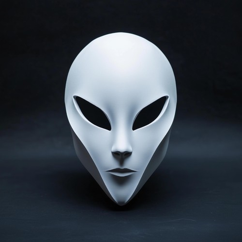 Alien Mask | Sci-Fi Cosplay Futuristic Space Mask | 3D Printed ...