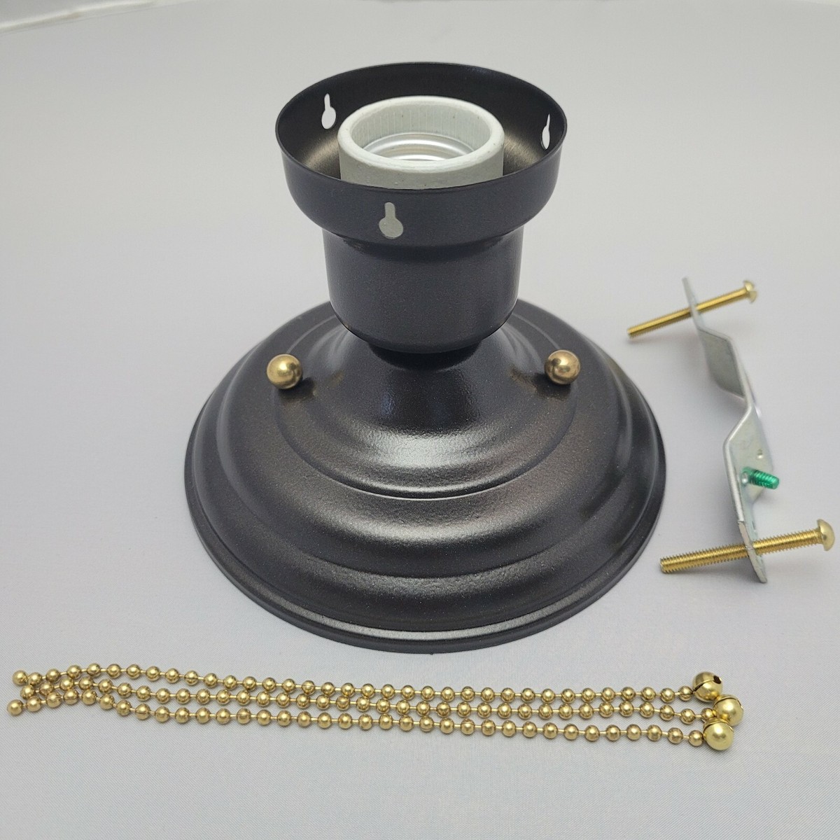 Three Chain Ceiling Light Fixture Shop 1913 Brascolite Antique