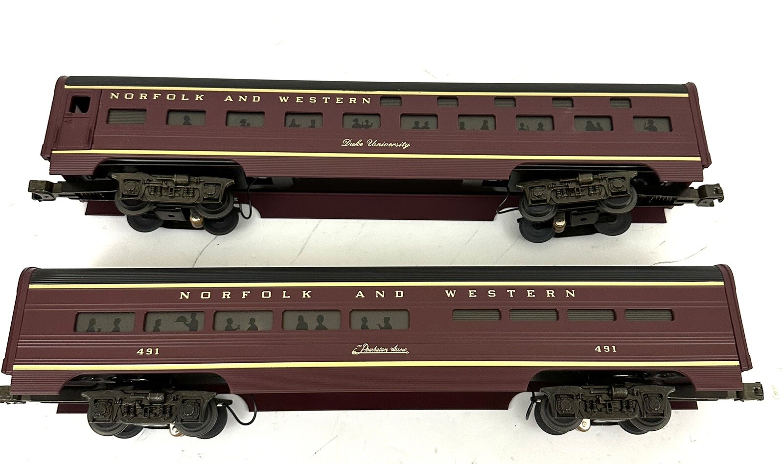 MTH O Gauge Norfolk & Western 60’ Aluminum Sleeper/Diner Passenger Set ...
