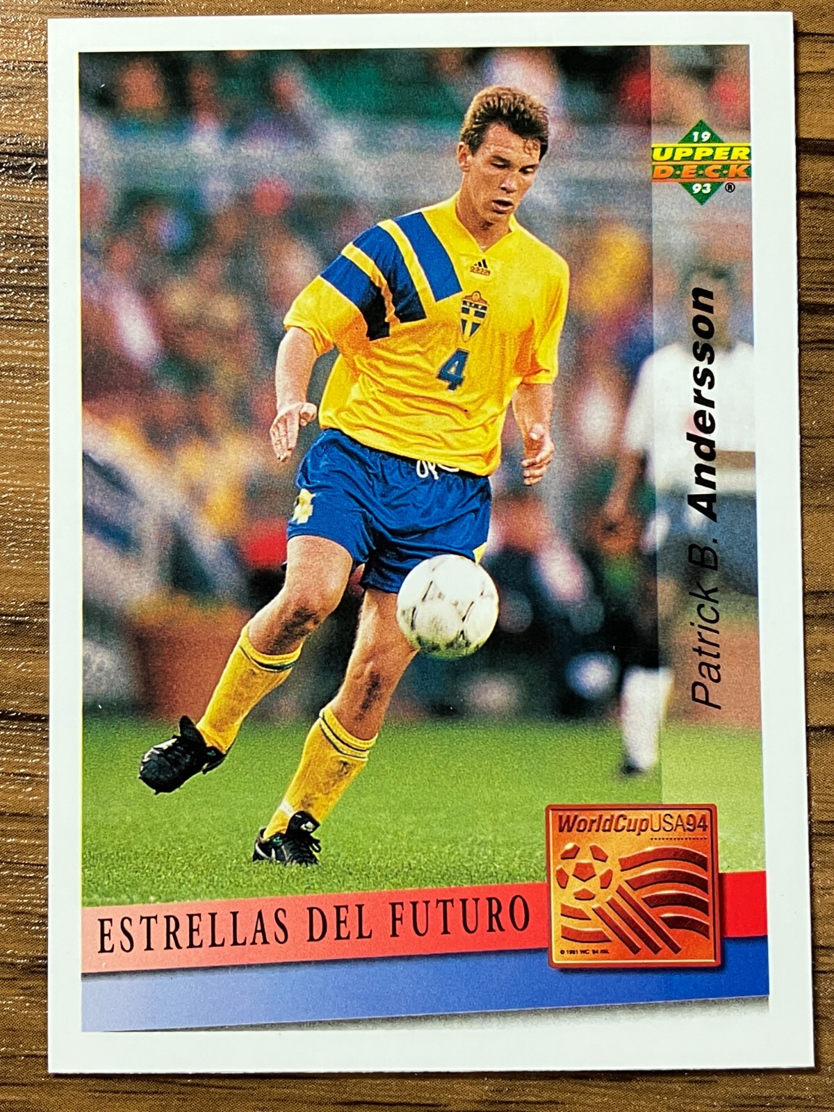 Upper Deck 1993 World Cup USA Soccer Card #170 Patrick B. Andersson Sweden | eBay