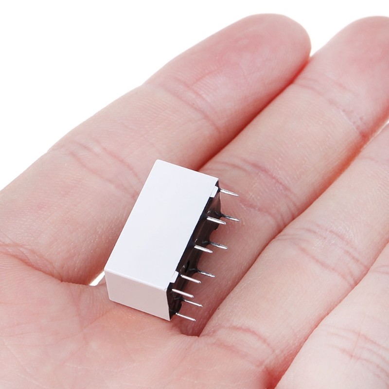 5V Coil Bistable Latching Relay DPDT 2A 30VDC 1A 125VAC HFD2/005-S-L2-D ...