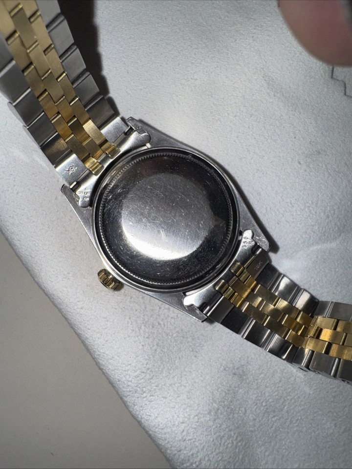 Rolex Datejust 16013 Two-Tone Jubilee Br acelet With AF Diamond Dial ...