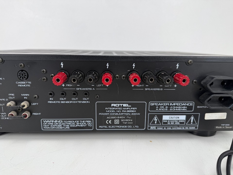 Rotel RA - 985BX Stereo Integrated Amplifier - 100 watt into 8 ohm | eBay