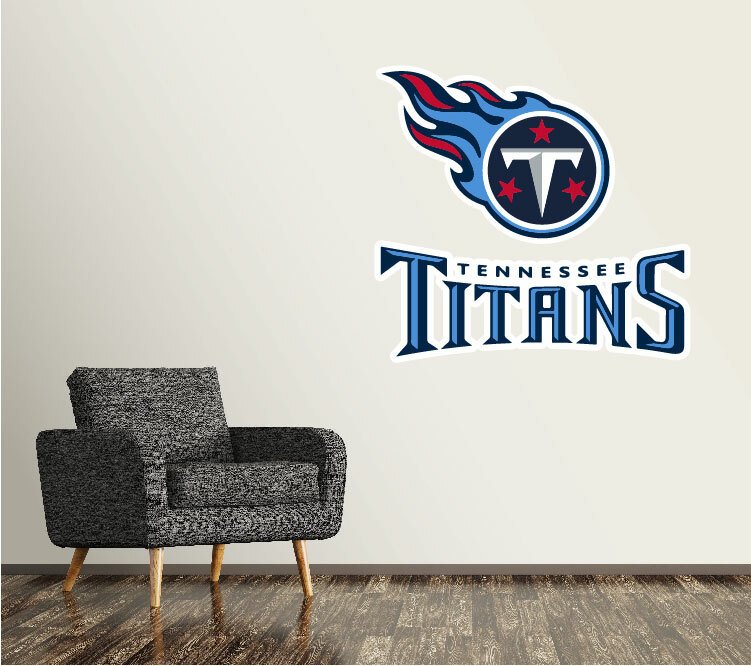 Tennessee Titans Wall Decal Logo Football NFL Custom Decor Sticker ...