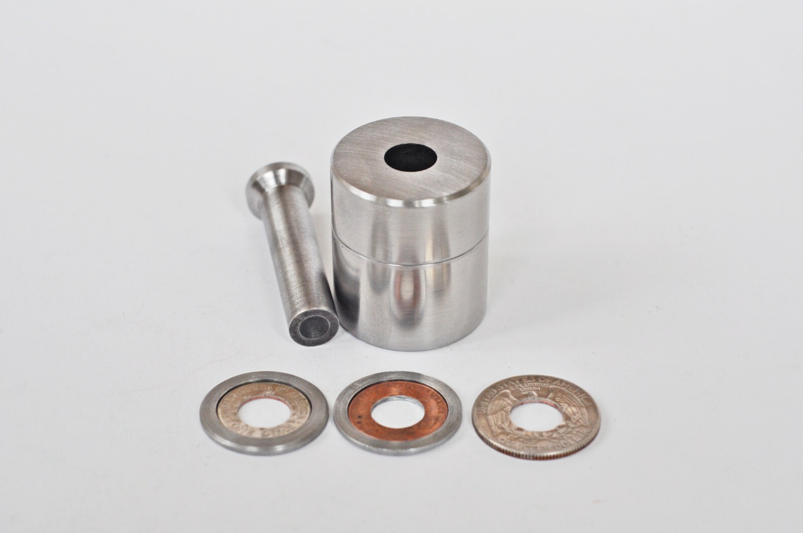 2/5" 10 mm Coin Ring Tool KIT for US Quarter Dime Penny Dollar CENTER ...