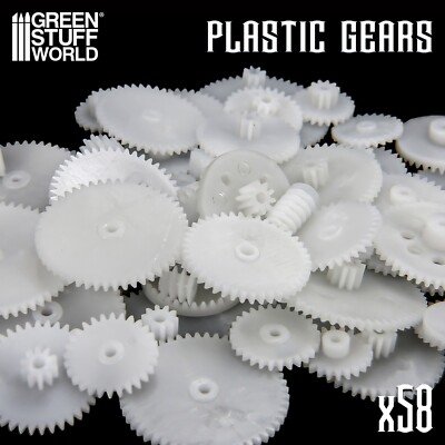 58x Ruote dentate Ingranaggi in PLASTICA - Robot Steampunk DIY ...