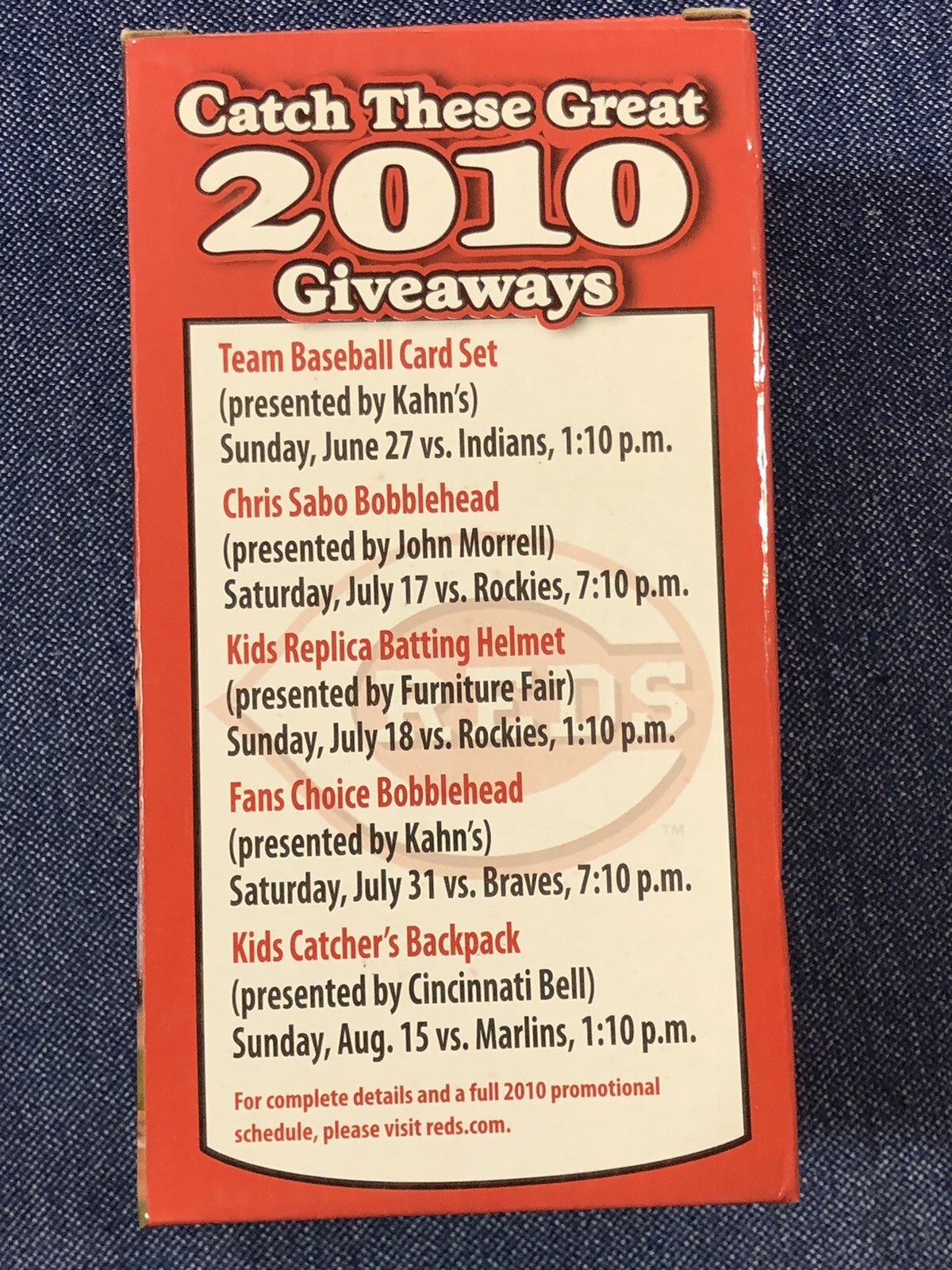 SCOTT ROLEN Cincinnati REDS Bobblehead MLB 2010 SGA KROGER | eBay