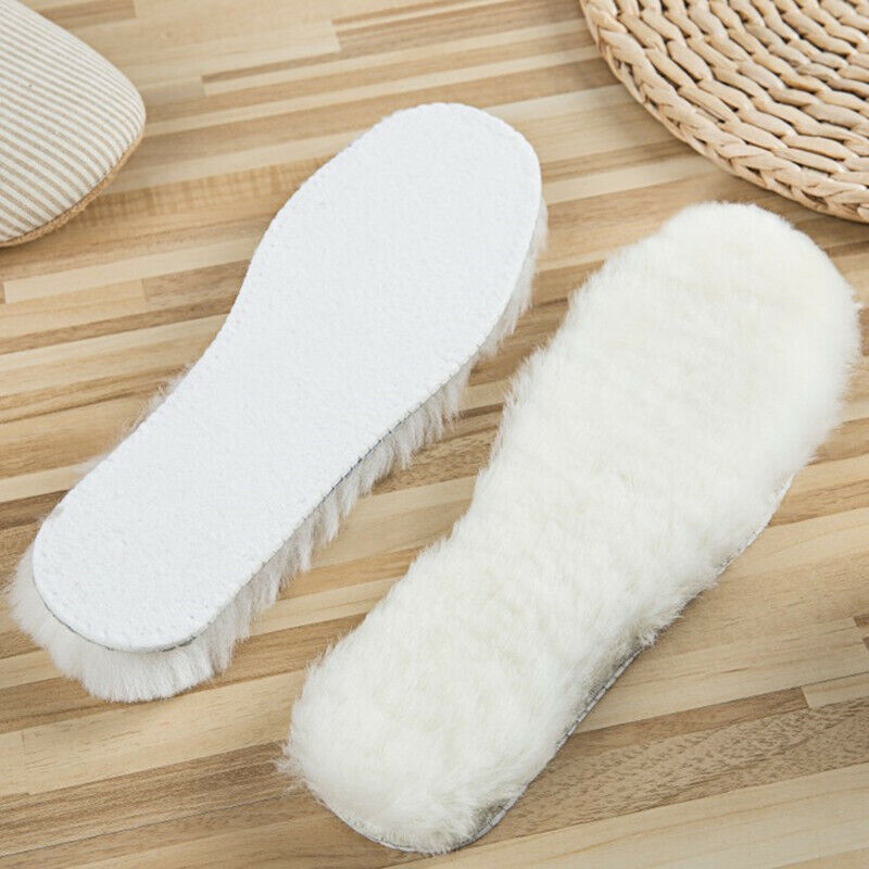 Sheepskin Insoles Soft Warm Winter Thick Inner Soles Sheep Wool Shoes ...