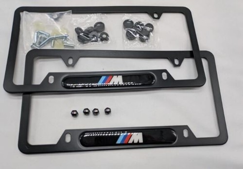 2 PC Stainless Steel License Plate Frame For BMW M2 M3 M4 M5 M6 M8 M7 ...