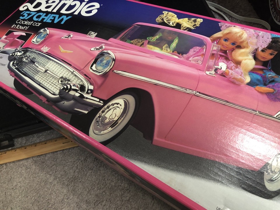 RARE! Vintage 1990 Barbie 57’ Chevy Pink Convertible Mattel 3561 ...