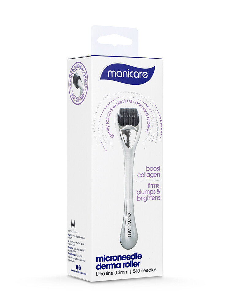 Manicare Microneedle Derma Roller 1PK Boost Collagen For Radiant Skin ...