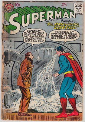 SUPERMAN #117, #135, #151, & #152, DC COMICS 1957-62, LOW GRADE READER ...